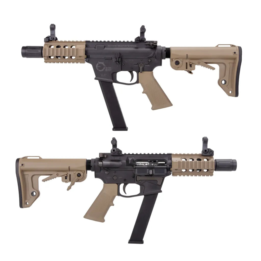Bulldog TWS 9mm SBR GBB Lite Airsoft Rifle - Black & Dark Earth ...